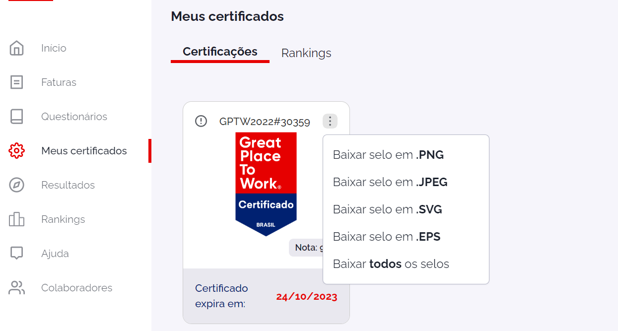 Onde encontro o Selo GPTW da minha empresa em alta resolução? – GPTW Brasil